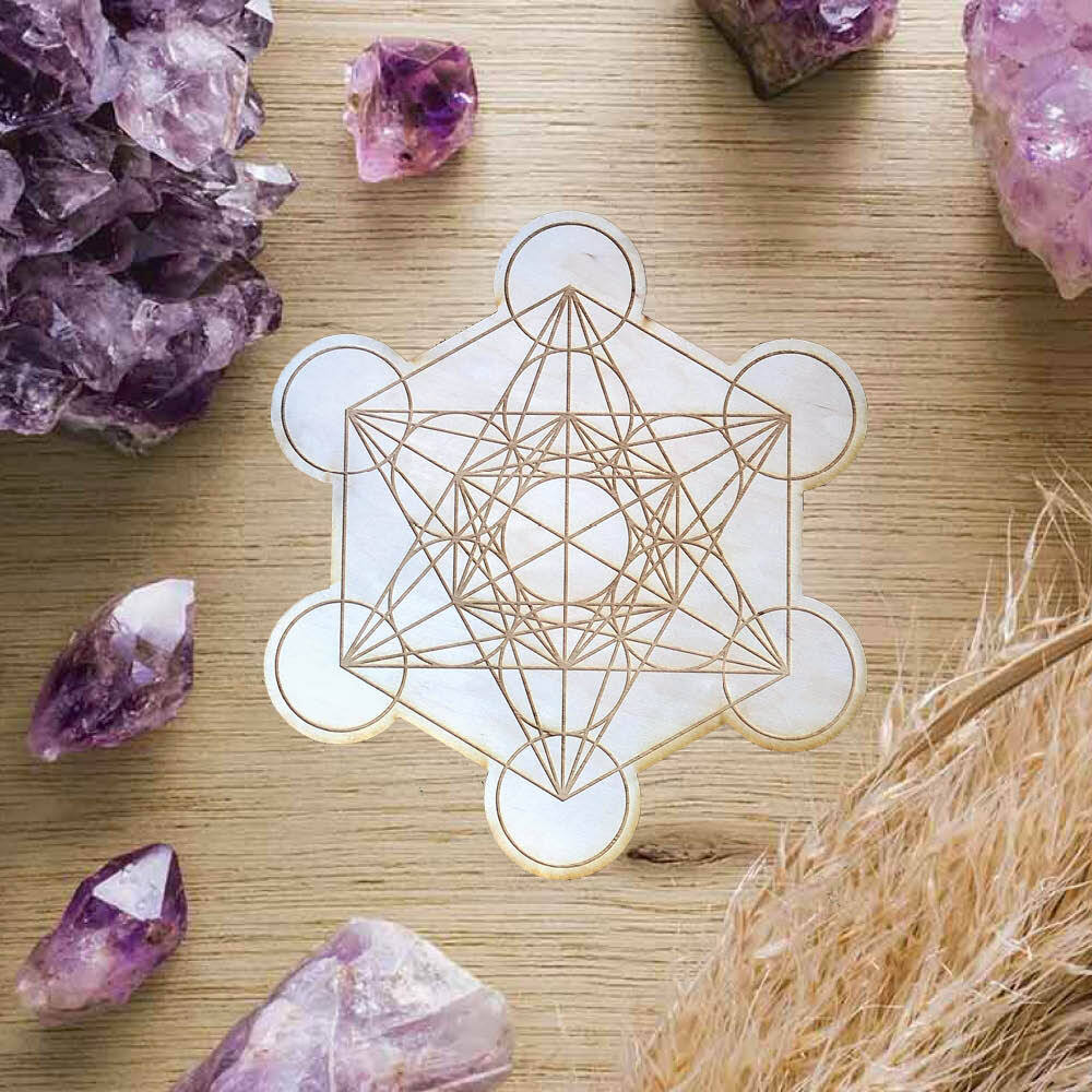 Metatron Cube Crystal Grid Set: opschonen van lagere energiëen | Bloom